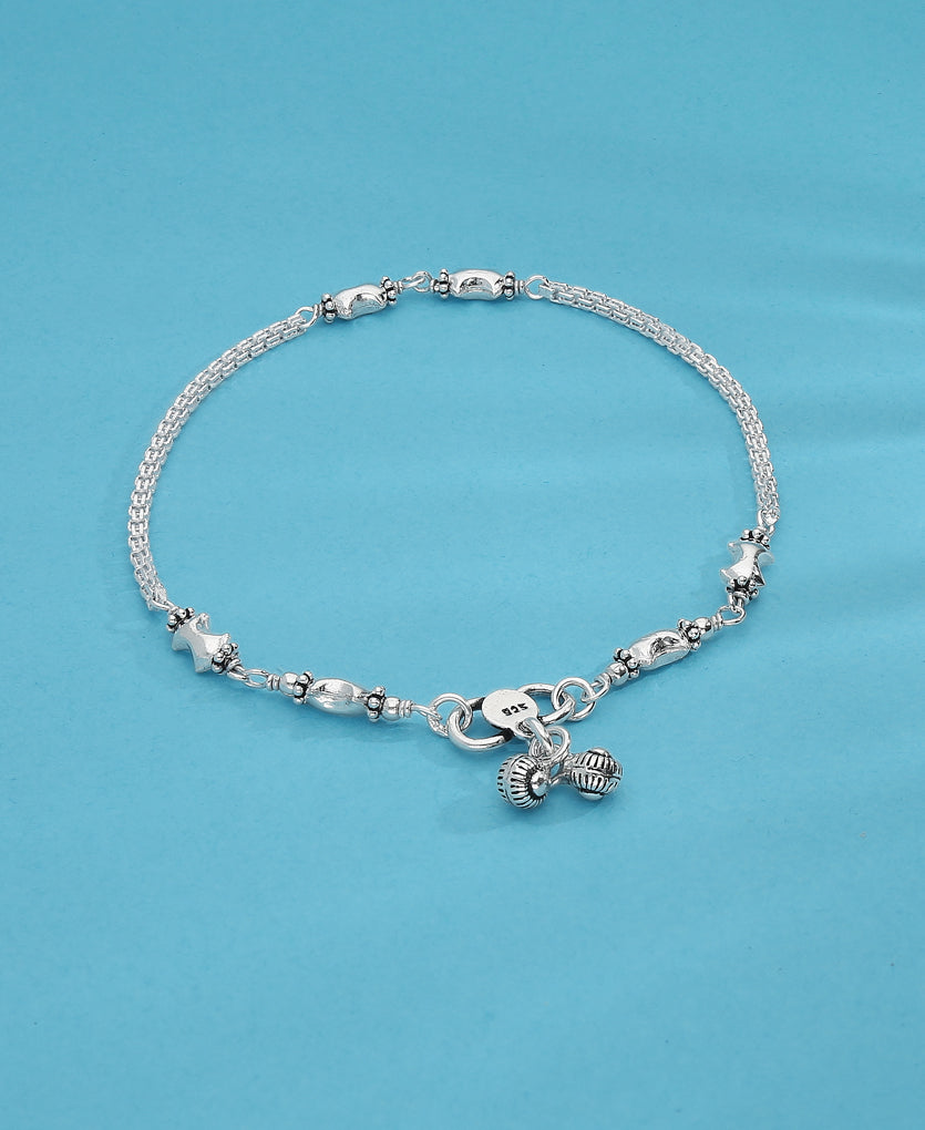 Pippet Silver Anklet – Silvostyle Jewellery