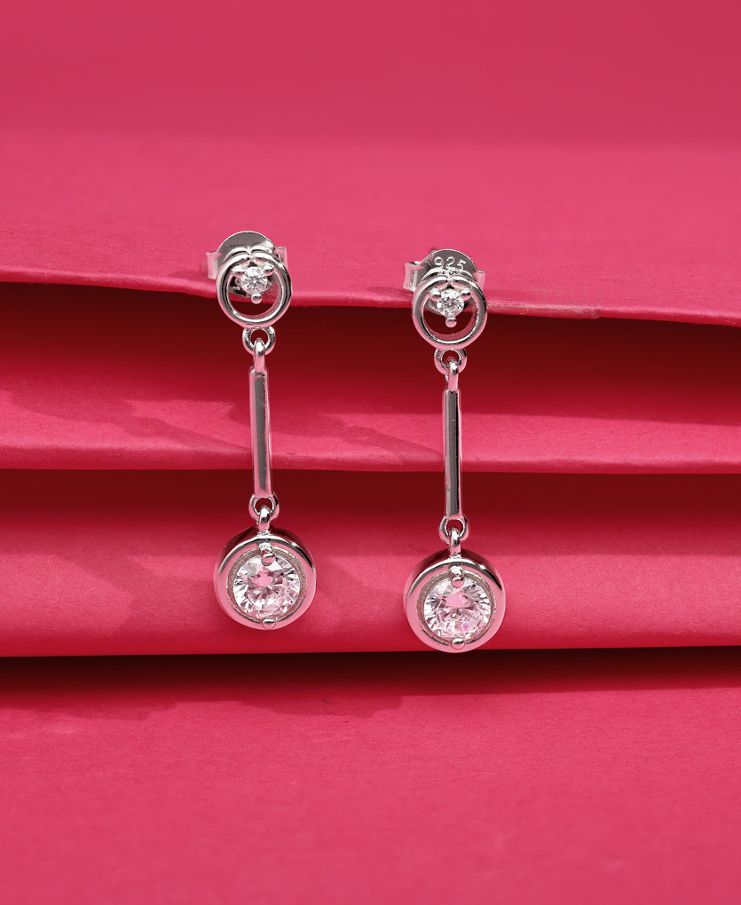 Stellar Spark Silver Earrings – Silvostyle Jewellery LLP