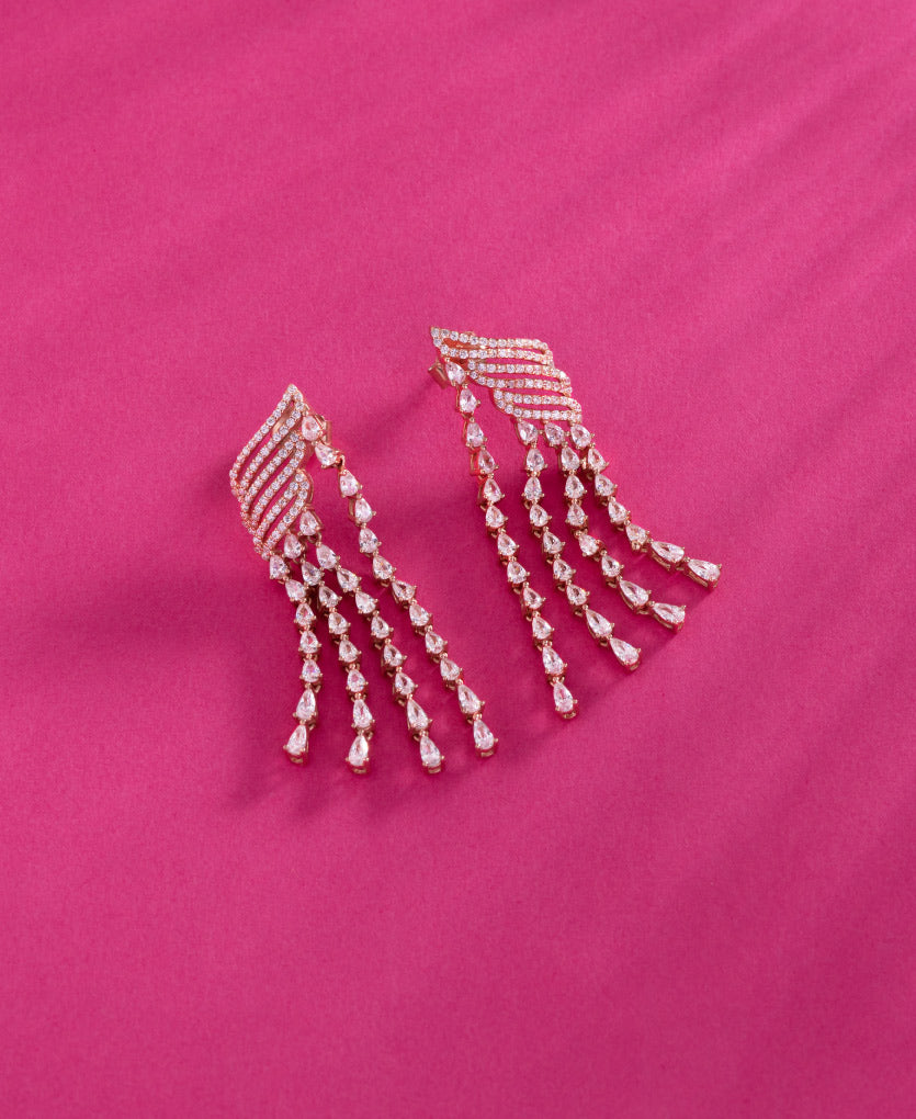 Silver Drop Earrings For A Glamorous Look – Silvostyle Jewellery LLP