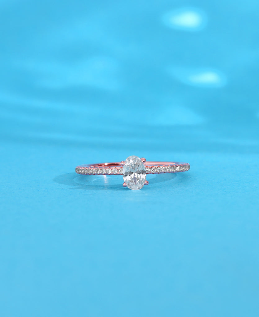 Elliptical Brilliance Silver Ring – Silvostyle Jewellery